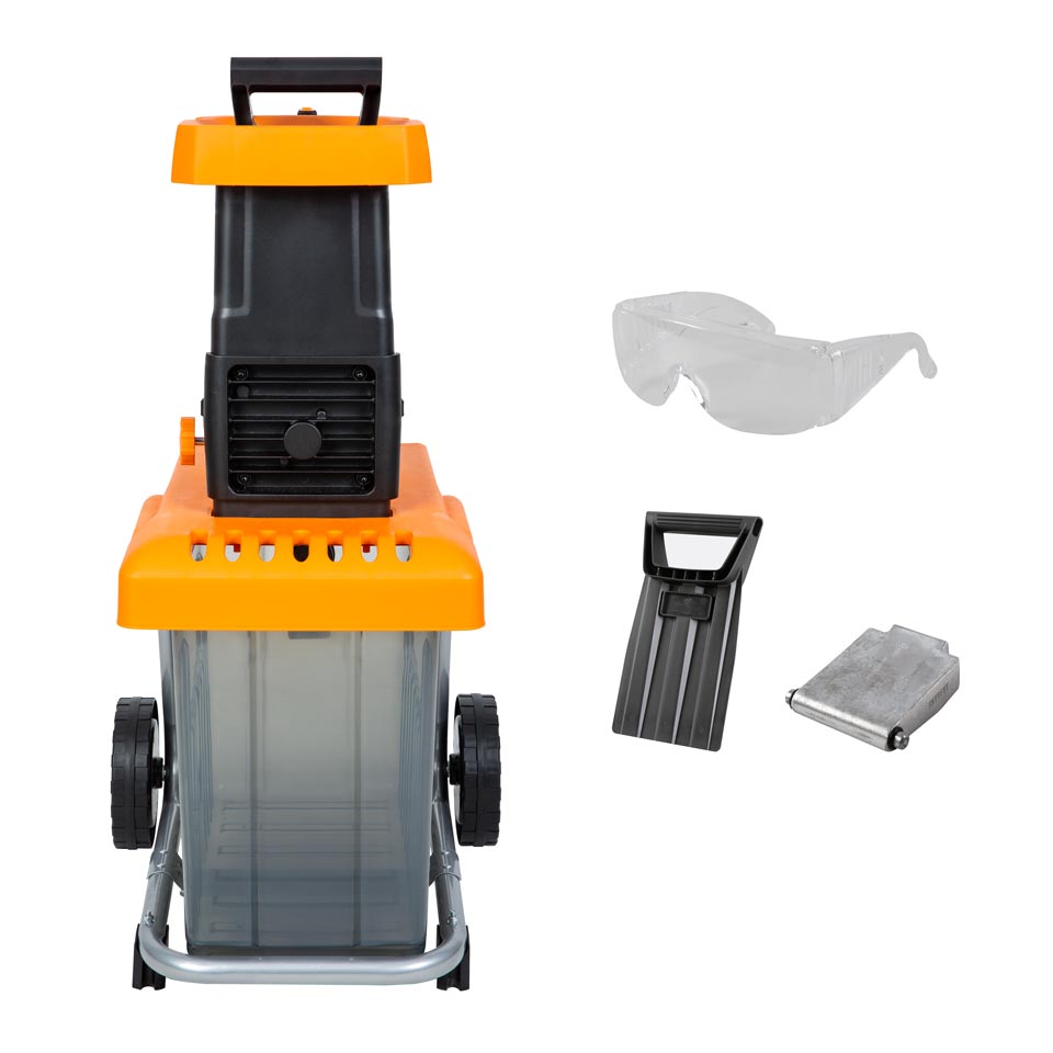 LawnMaster 2800W Quiet Garden Shredder with Drum Mechanism – Cleva